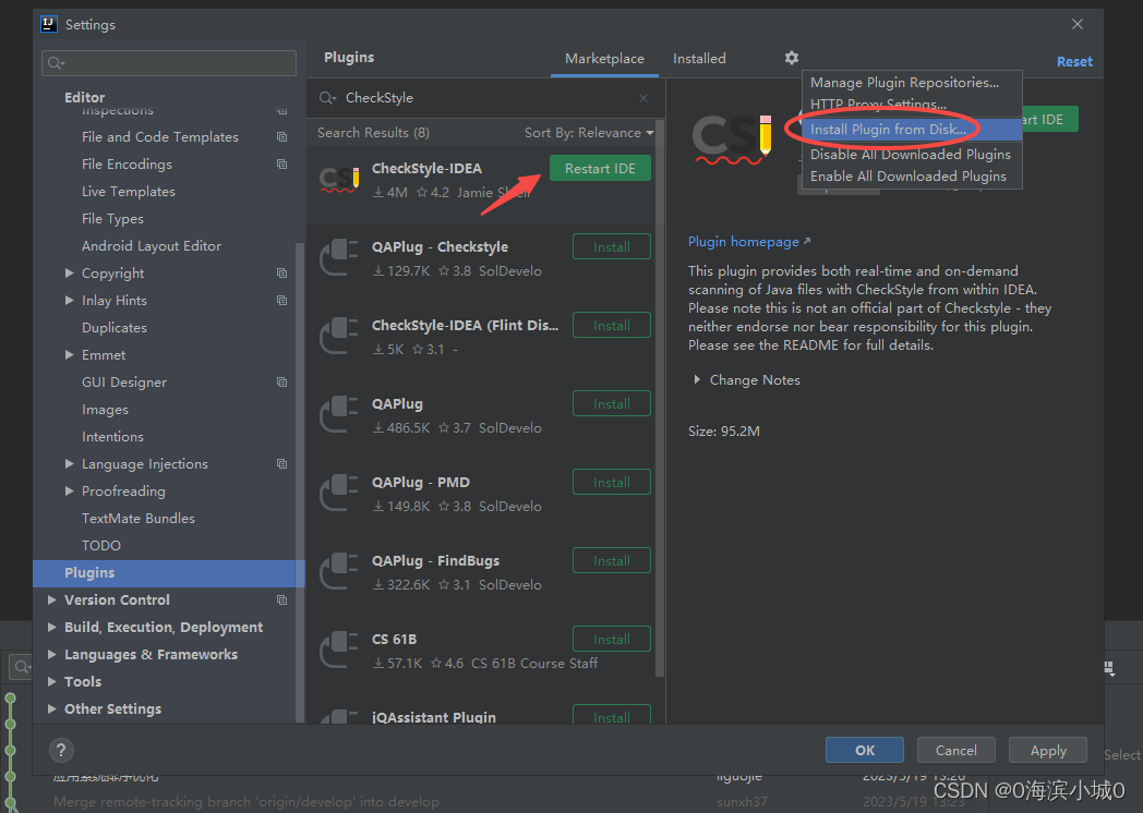 Java项目idea配置checkstyle验证