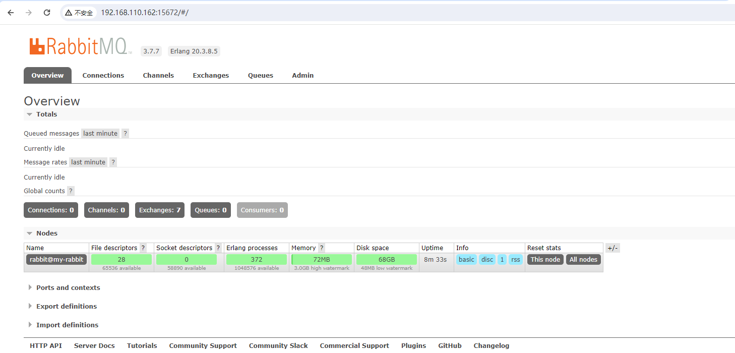 Docker安装rabbitmq
