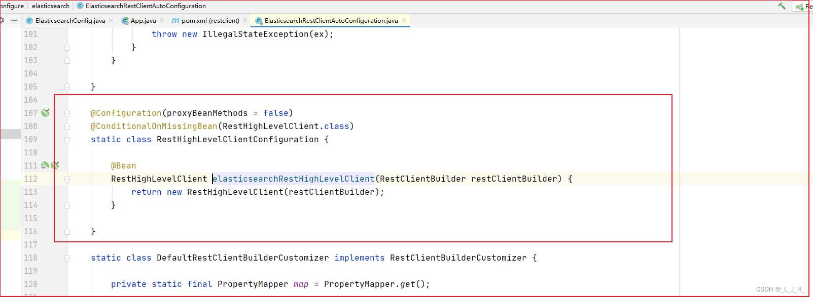 Springboot 整合 Elasticsearch 时，测试连接es创建索引库失败。 Error Creating Bean With 6185