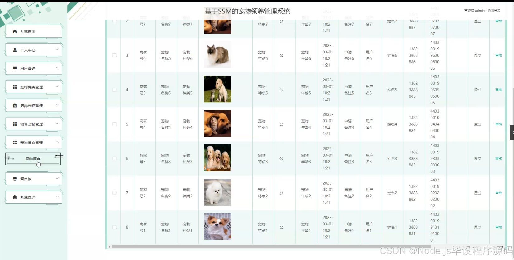 Pythonflask计算机毕业设计宠物领养管理系统(程序开题论文)