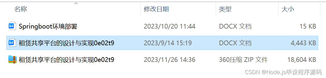 Springboot Java Node Python Php租赁共享平台的设计与实现【2024年毕设】